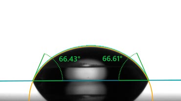 Measuring Contact Angles using the Sessile Drop Method - DataPhysics Instruments